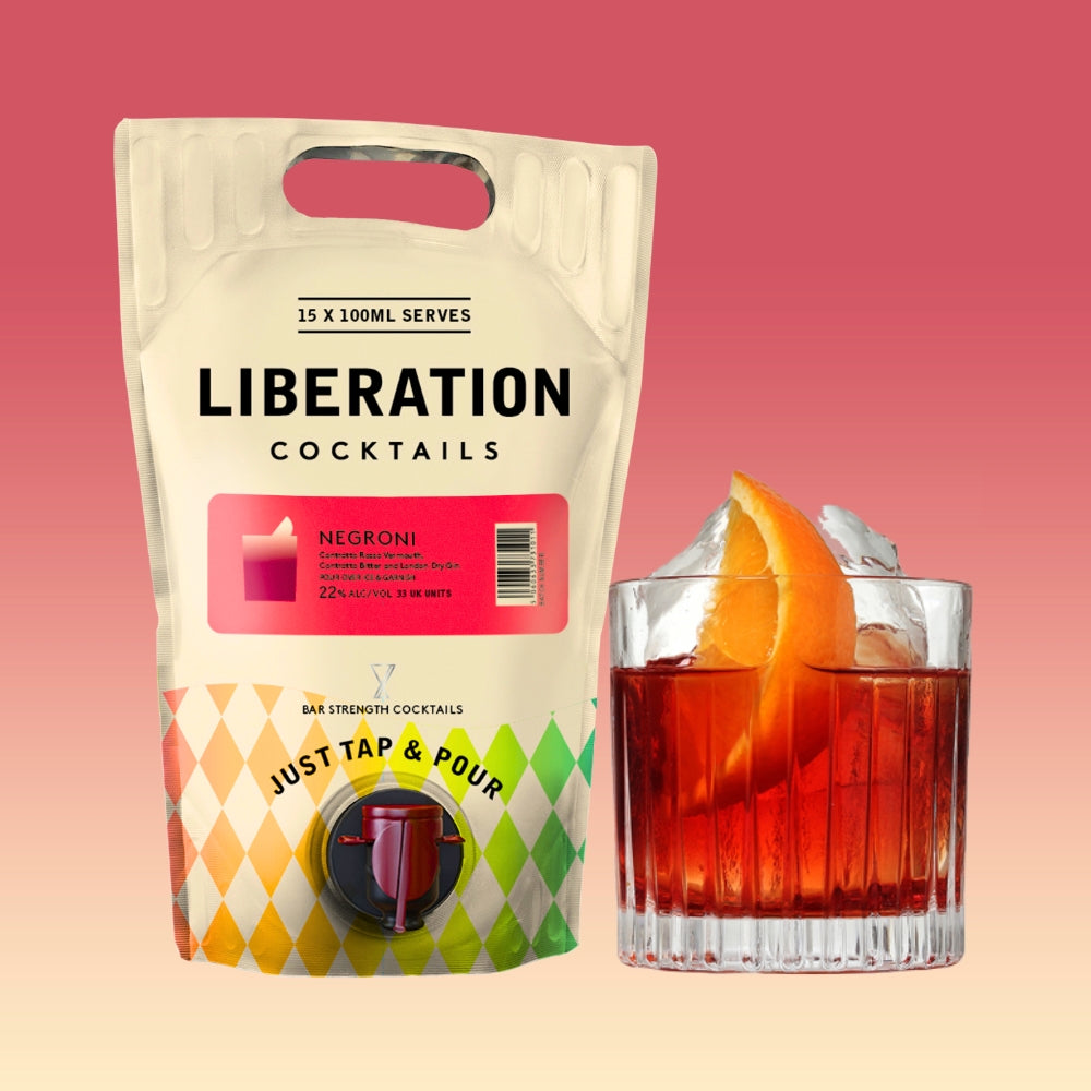 Negroni Cocktail Pouch 1.5L, Ready Made Negroni