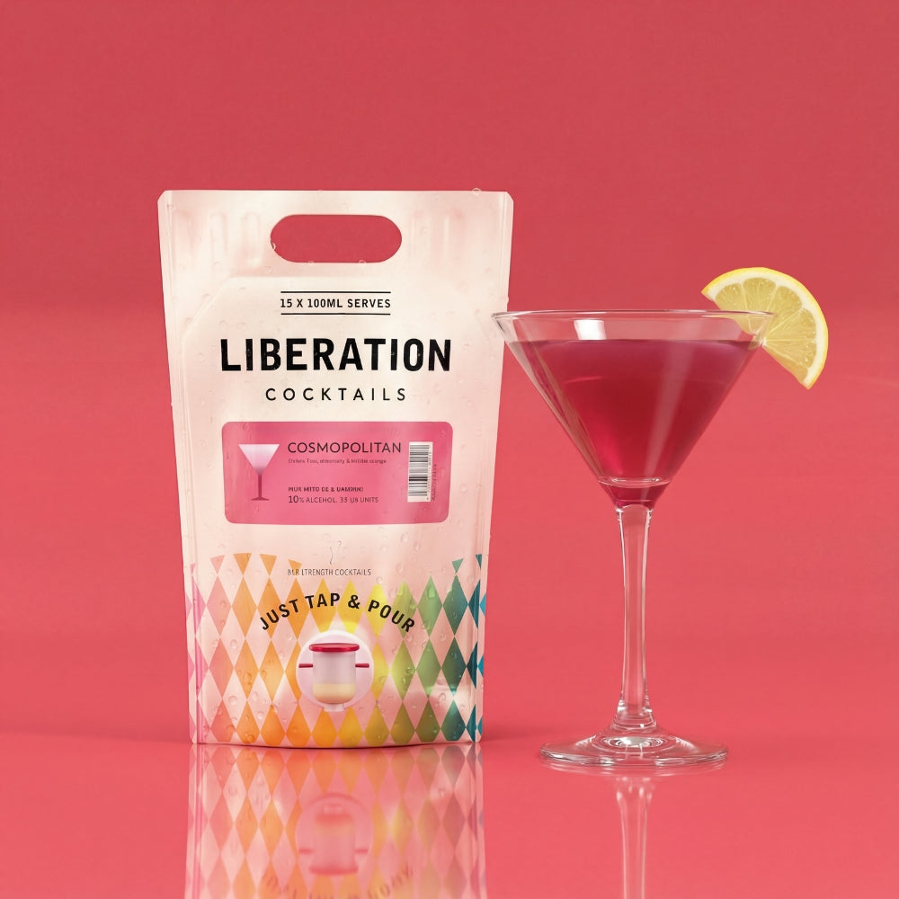 Cosmopolitan Cocktail Pouch 1.5L, Ready Made Cosmopolitan – Liberation ...