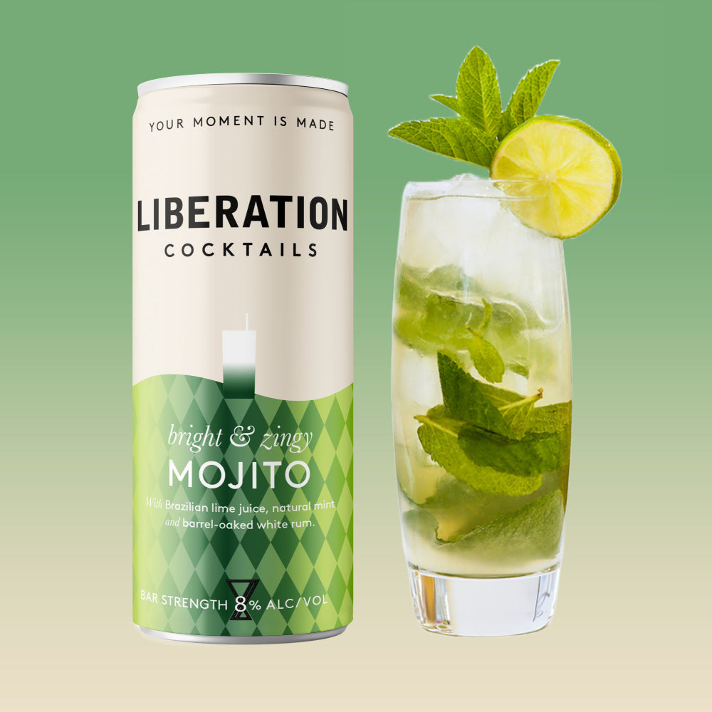 Mojito Cocktail Can Pack 200ml, Ready Made Mojito Cocktail in a can